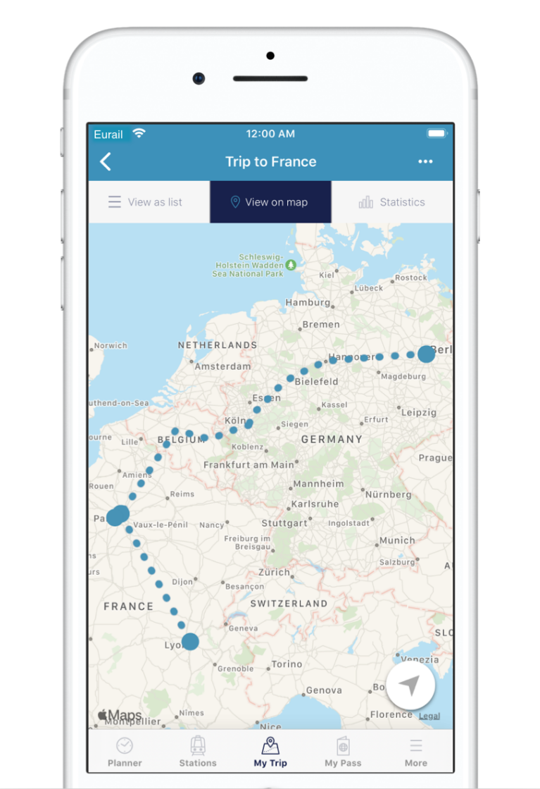 Eurail Rail Planner app | Best Rail app, Mobile Rail Planner, Train app