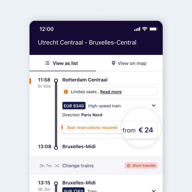 Todo sobre las reservas de asientos | Eurail